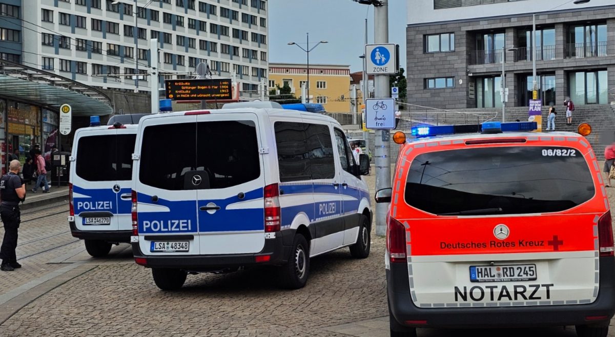 Körperverletzung am Riebeckplatz: Tatverdächtiger wehrt sich gegen die Polizei – Du bist Halle