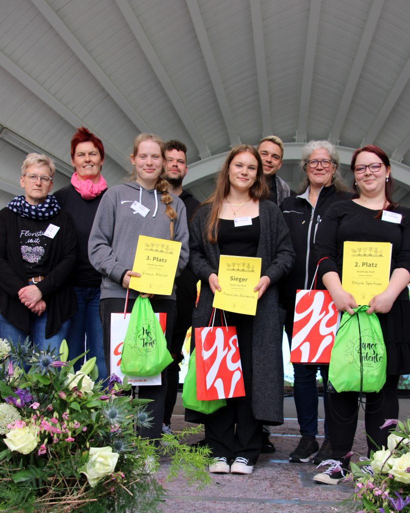 Franziska Zschernitz vom Blumenhaus Zeising Halle gewinnt beim ...