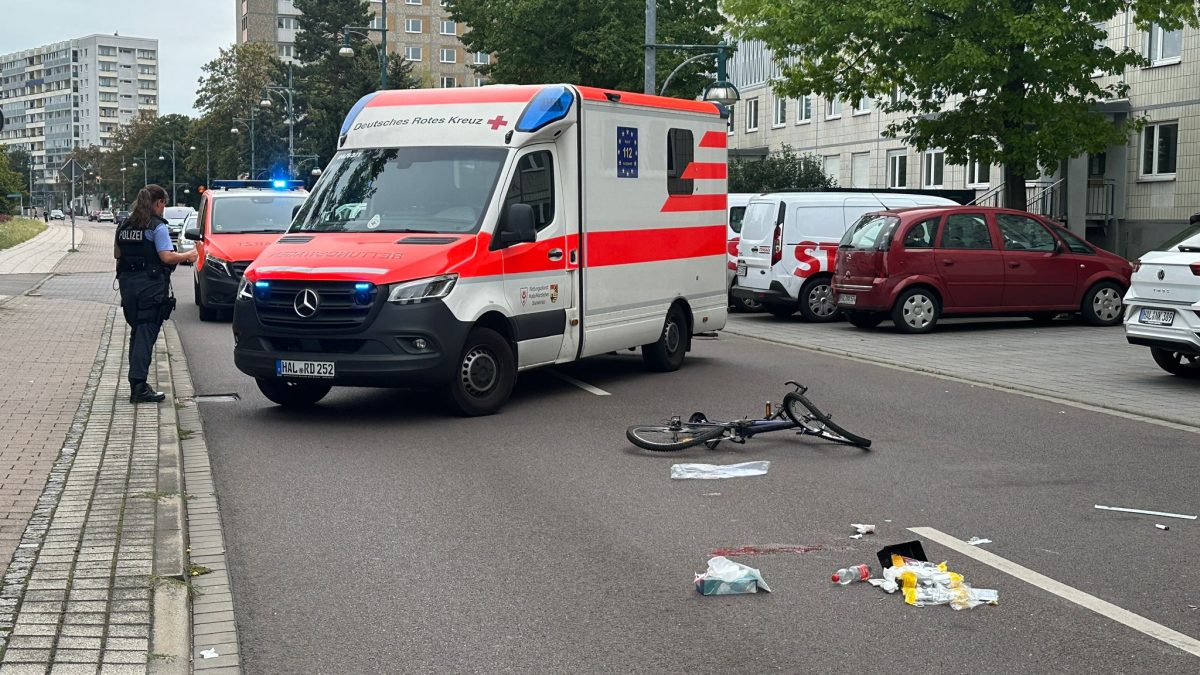 Radlerin bei Unfall in Halle-Neustadt schwer verletzt – Du bist Halle